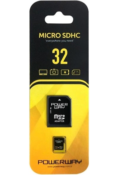 Powerway 32 GB Micro Sd Hafıza Kartı Powerway 32 GB Micro Sd Hafıza Kartı