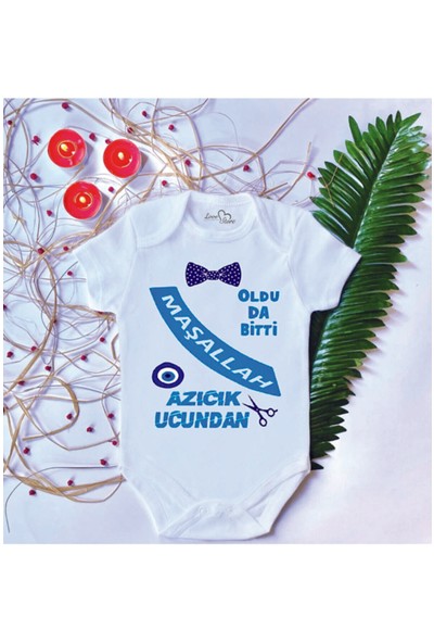 Limon Bebek Baskılı Maşallah Azıcık Ucundan Sünnet Çıtçıtlı Body Limon Bebek Baskılı Maşallah Azıcık Ucundan Sünnet Çıtçıtlı Body
