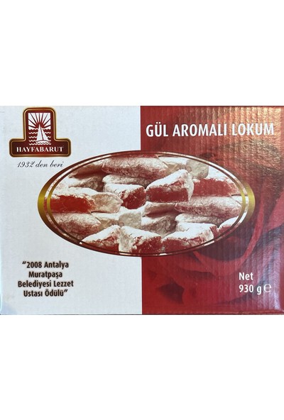 Hayfabarut Gül Aromaları (Muska) Lokum 930GR Hayfabarut Gül Aromaları (Muska) Lokum 930GR