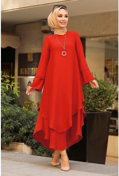 Neva Style Neva Style - Turuncu Tesettür Tunik 33170T