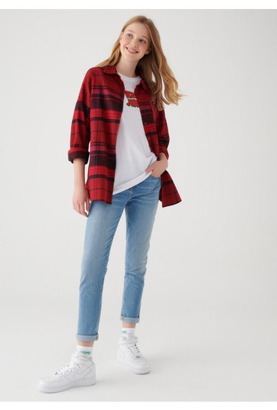 Mavi Kadın Ada Nazar Boncuğu Detaylı Jean Pantolon 1020533422