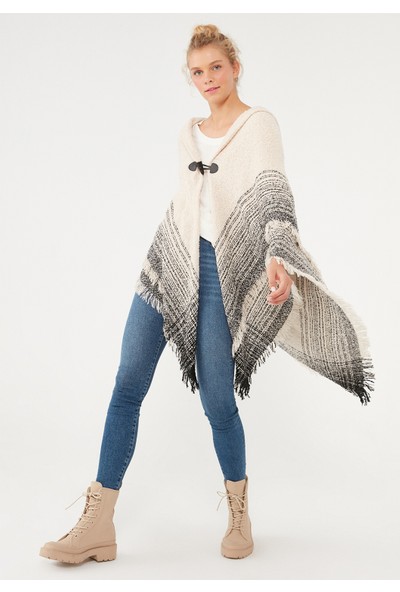 Mavi Düşmeli Bej Panço