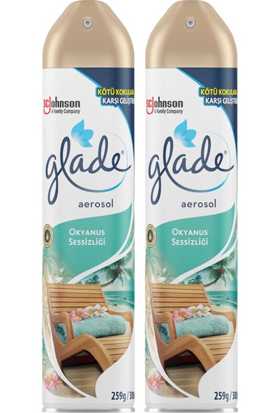 Glade Aerosol Oda Kokusu Okyanus Sessizliği 300 ml 2'li