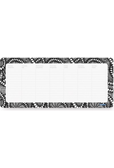 Gıpta 3406 Haftalık Planner 52 Yaprak 28 x 12 cm Siyah