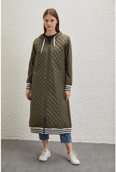 Sitare Kapitone Kapşonlu Giy-Çık 22K8003