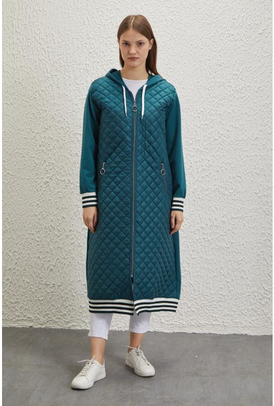 Sitare Kapitone Kapşonlu Giy-Çık 22K8003