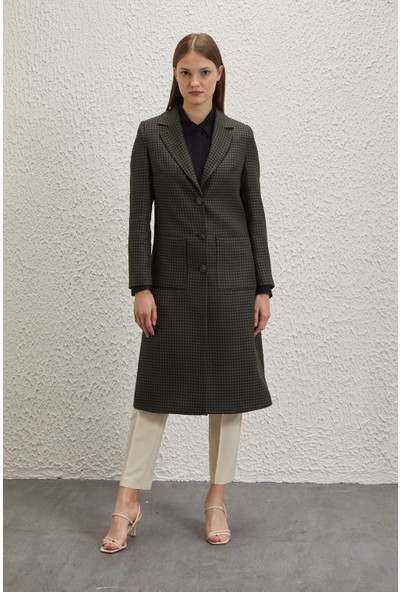 Sitare Kazayağı Uzun Ceket 22K1197