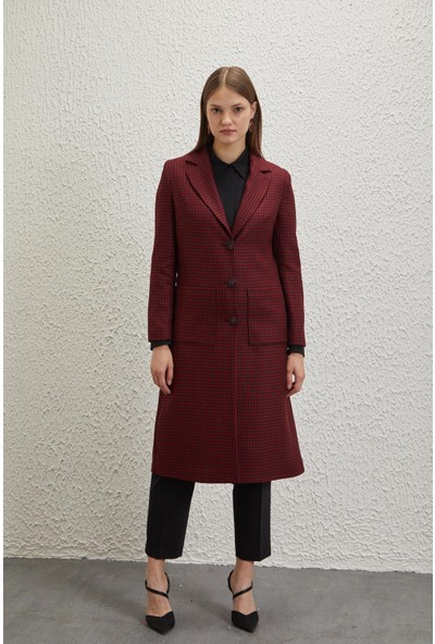 Sitare Kazayağı Uzun Ceket 22K1197
