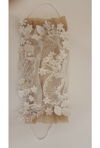 AS Brides 6 Katlı Telli Cerrahi Dantelli Gelin Maskesi AS Brides 6 Katlı Telli Cerrahi Dantelli Gelin Maskesi