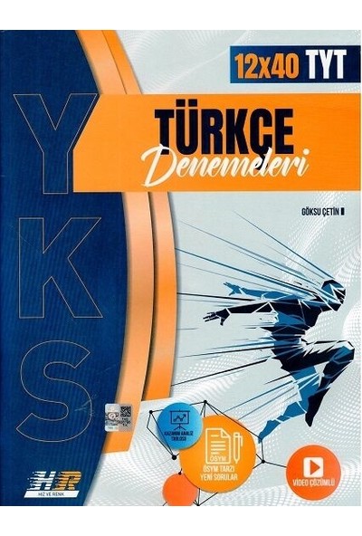 Hız ve Renk Yayınları Tyt Türkçe 12 x 40 Denemeleri