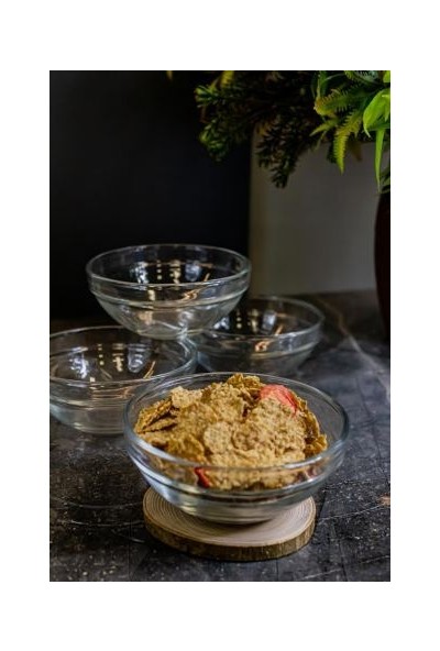 Milea 4'lü Büyük Boy Çerezlik Sunumluk Çok Amaçlı Cam Kase Milea 4'lü Büyük Boy Çerezlik Sunumluk Çok Amaçlı Cam Kase