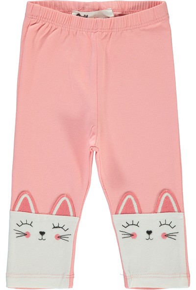 Civil Baby Kız Bebek Uzun Tayt 6-18 Ay Yavruağzı