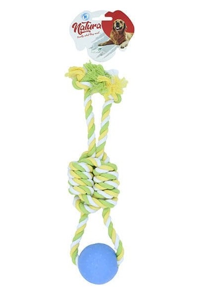 Natura Plastik Toplu Ik Uç Köpek Çiğneme Oyuncağı 34 cm Natura Plastik Toplu Ik Uç Köpek Çiğneme Oyuncağı 34 cm