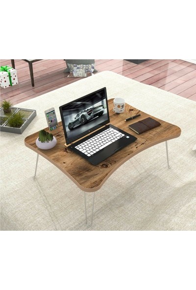 BMdekor Laptop Masası Çalışma Masası Kahvaltı Tepsisi Atlantik Çam Katlanır Demir Ayak Mdf BMdekor Laptop Masası Çalışma Masası Kahvaltı Tepsisi Atlantik Çam Katlanır Demir Ayak Mdf