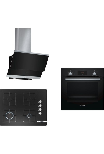 Bosch 177 (HBF113BA0T + POP7C6O12O + DWK065G60T) 67 cm Ocak Anakstre Set Bosch 177 (HBF113BA0T + POP7C6O12O + DWK065G60T) 67 cm Ocak Anakstre Set
