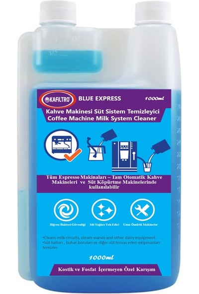 Kafiltro 8682560475744 Blue Kahve Makinesi Süt Hatları Temizleyicisi Kafiltro 8682560475744 Blue Kahve Makinesi Süt Hatları Temizleyicisi