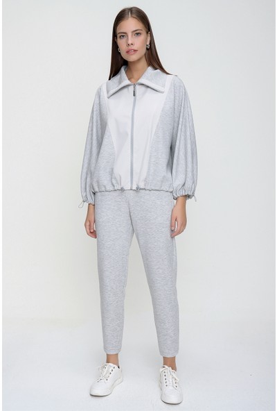 Aker 5183111 Önden Fermuarlı Örme Spor Ceket