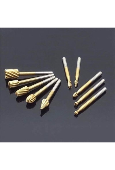 Ctn Paltava 10 Parça Hss Titanyum Ahşap Için Freze Uç Seti Dremel Benzeri Gravür Makinası Için Kalıpçı 3 mm Şaft Ctn Paltava 10 Parça Hss Titanyum Ahşap Için Freze Uç Seti Dremel Benzeri Gravür Makinası Için Kalıpçı 3 mm Şaft