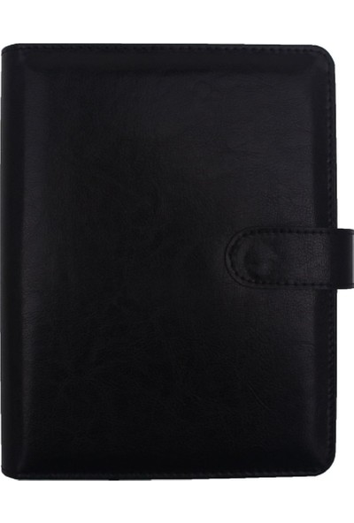 Sedir Defter Organizer Mekanizmalı Gizli Patlı 15 x 21 cm Siyah