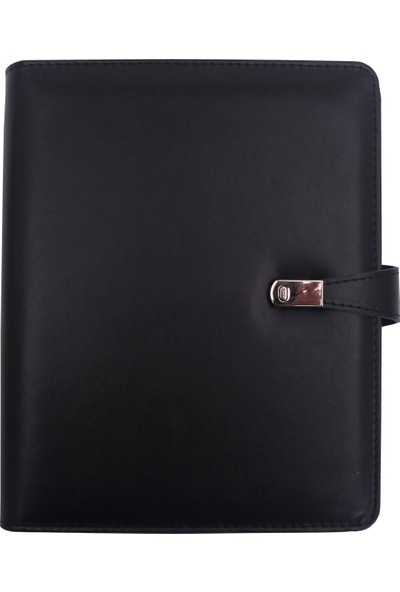 Sedir Defter Organizer Mekanizmalı Üçgen Patlı 17 x 24 cm Siyah
