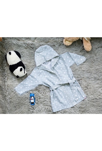 Bebekevi Kapşonlu Müslin Bornoz Bebekevi Kapşonlu Müslin Bornoz