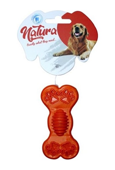 Natura Plastik Yavru Köpek Diş Kaşıma Kemik Oyuncak 9,5 cm