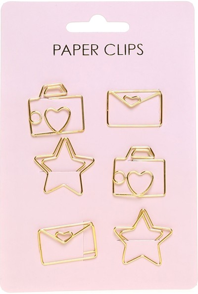 T-Box Not Kağıdı Ataç Gold 6'lı