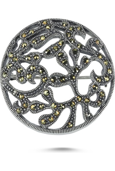 Gümüşhane Silver Markazit Taşlı Kolye Ucu & Broş Gümüşhane Silver Markazit Taşlı Kolye Ucu & Broş