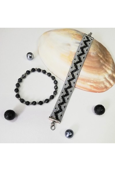 İncik Boncuk Incikboncukk El Yapımı Miyuki Bileklik ve Labradorit Doğal Taş Set İncik Boncuk Incikboncukk El Yapımı Miyuki Bileklik ve Labradorit Doğal Taş Set