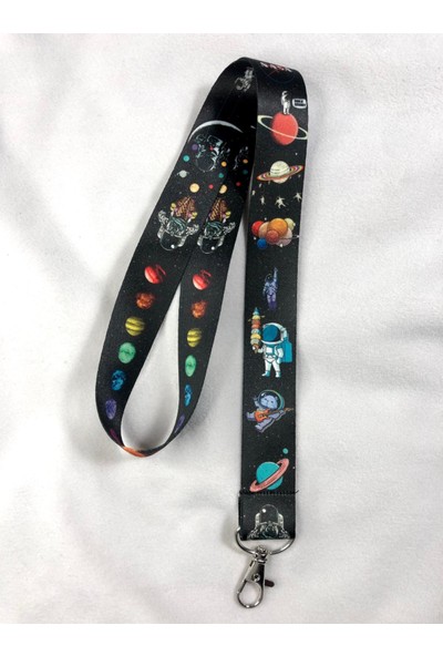 Hediyebum Uzay Nasa Gezegen Boyun Askı Ipi