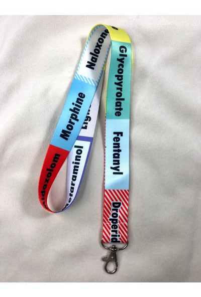 Hediyebum Anestezi Ilaçları Boyun Askı Ipi