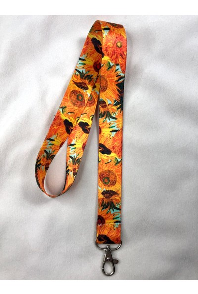 Hediyebum Van Gogh Ayçiçekleri Boyun Askı Ipi