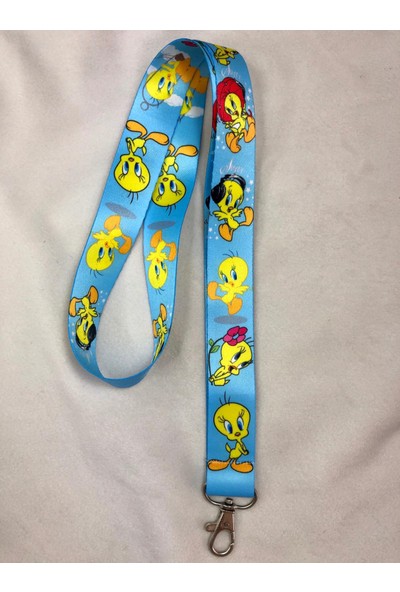 Hediyebum Tweety Eğlenceli Halleri Mavi Boyun Askı Ipi Hediyebum Tweety Eğlenceli Halleri Mavi Boyun Askı Ipi