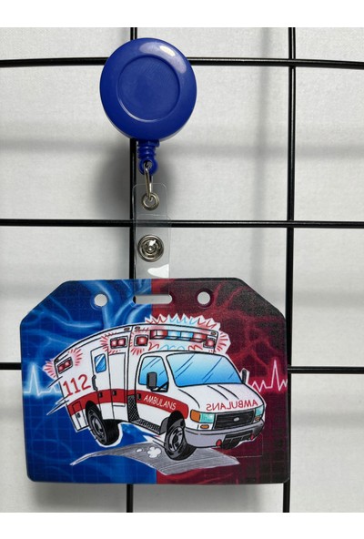 Hediyebum Acil 112 Ambulans Yan Yaka Kart Kılıfı Hediyebum Acil 112 Ambulans Yan Yaka Kart Kılıfı