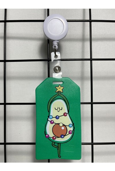 Hediyebum Avakado Yan Yaka Kart Kılıfı