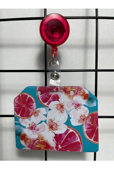 Hediyebum Portakal Çiçeği Yan Yaka Kart Kılıfı