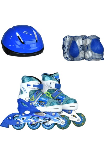 Furkan Işıklı Paten Set 31-34 Mavi