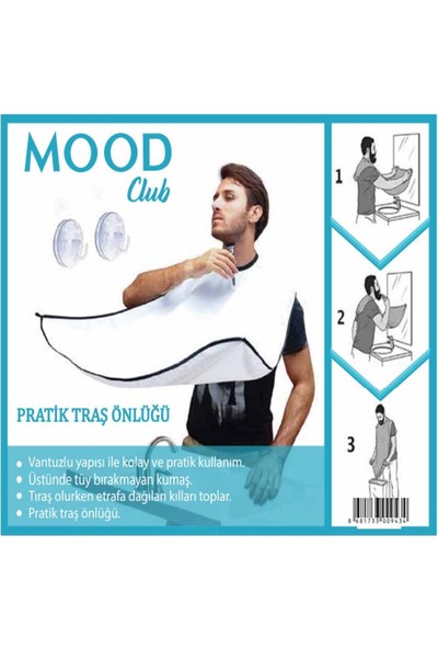 Mood Club Pratik Vakumlu Tıraş Önlüğü Mood Club Pratik Vakumlu Tıraş Önlüğü