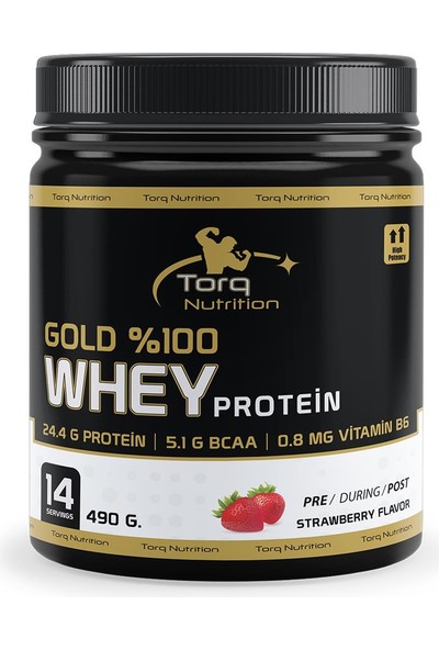 Torq Nutrition Gold Whey Protein Çilek Aromalı 490 gr Torq Nutrition Gold Whey Protein Çilek Aromalı 490 gr