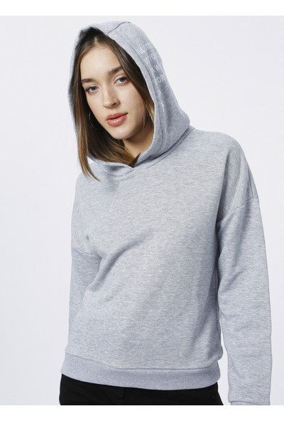 Fabrika Sports Sweatshirt Gri Melanj Fabrika Sports Sweatshirt Gri Melanj