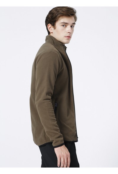 National Geographic Dik Yaka Koyu Haki Erkek Polar Sweatshirt National Geographic Dik Yaka Koyu Haki Erkek Polar Sweatshirt