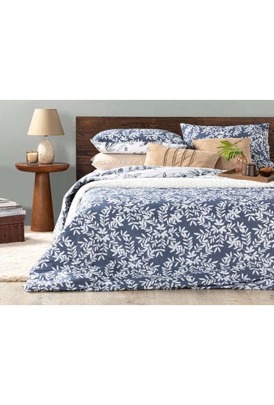Crystal Pamuk Tek Kişilik Nevresim Takımı 160X220 cm Lacivert