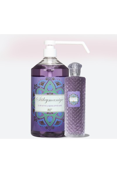 Süleymaniye Lavanta Kolonyası 80° (1 Lt. Pet Şişe + 400 ml Cam Şişe)