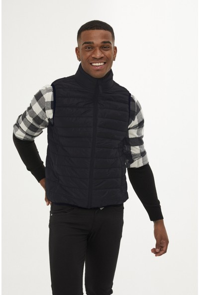 Hatemoğlu Lacivert Slim Fit Şişme Yelek