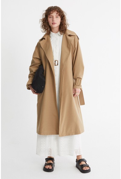 Suud Collection Tokalı Oversize Trençkot