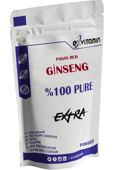 Exvitamin Kore Panax Ginseng 'i 50 gr Powder Toz