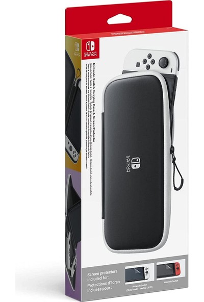 Nintendo Switch OLED Çanta & Ekran Koruyucu Orijinal Lisanslı Carrying Case Screen Protector