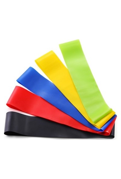 Emre Spor Pilates Direnç Egzersiz Loop Bandı Lastiği Spor Fitness Jimnastik Direnç Plates Lastiği