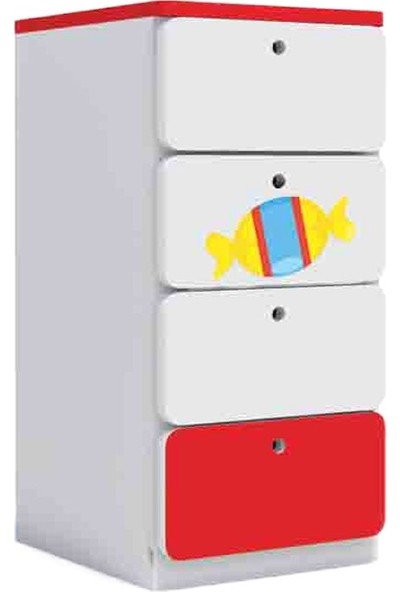 Woody Life 4 Çekmeceli Çocuk Odası Anaokulu Kreş Dolap Sirk Temalı Woody Life 4 Çekmeceli Çocuk Odası Anaokulu Kreş Dolap Sirk Temalı