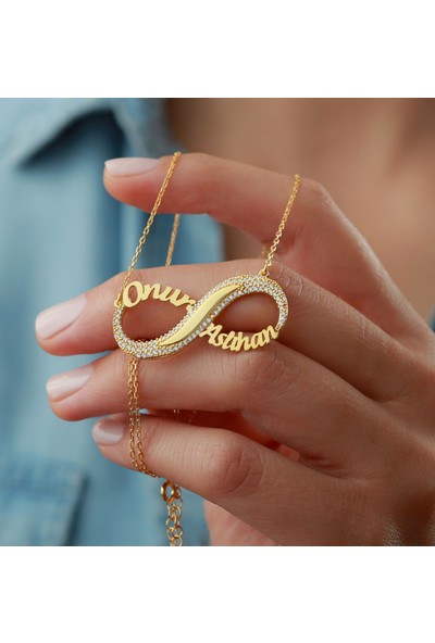 Gümüşistan 925 Ayar Gümüş Isimli Sonsuzluk Kolye